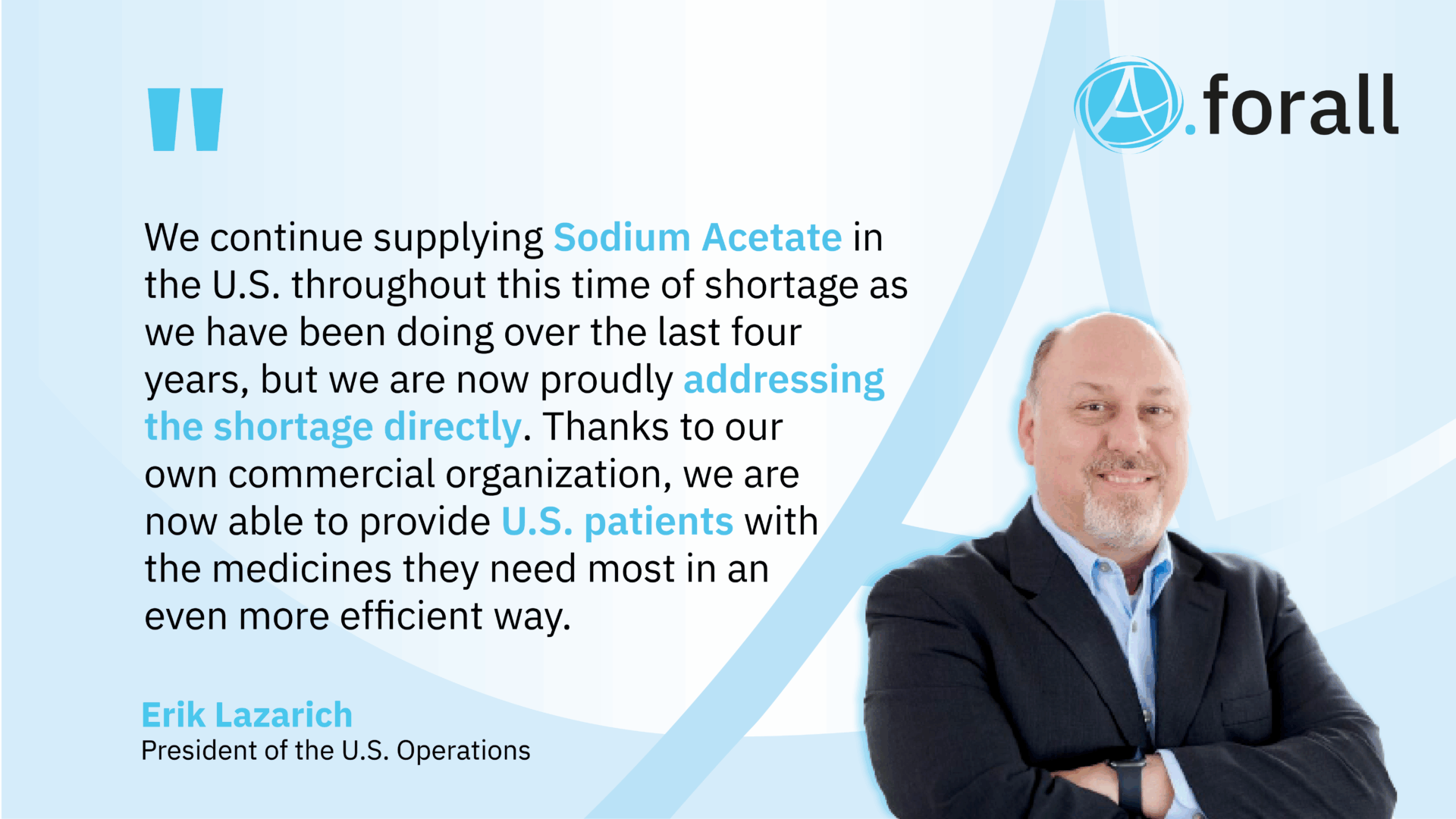 Direct Commercialization of Sodium Acetate Injection 2mEq/mL in the U.S ...